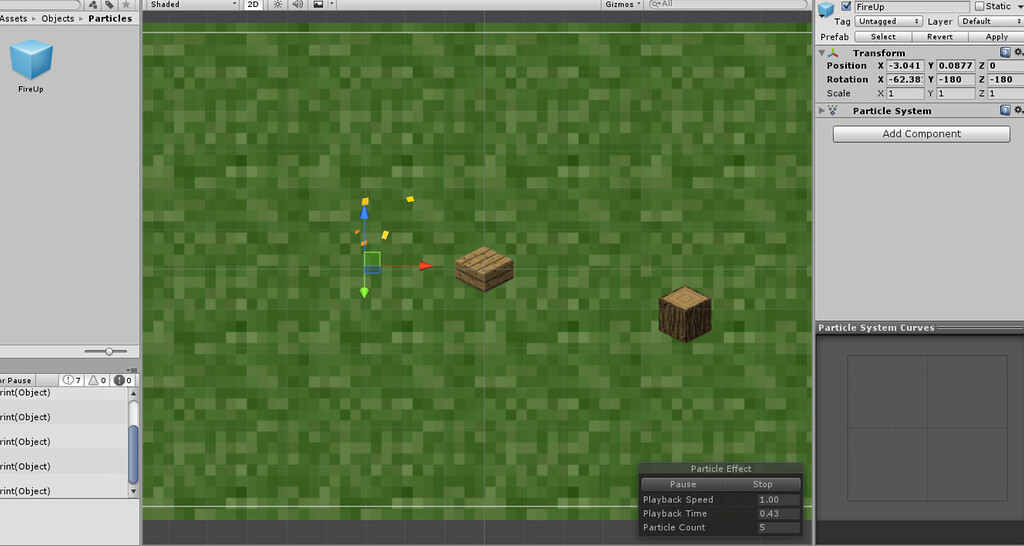 Im Trying To Instantiate Particles In 2d Game But It Didnt Show Up Questions And Answers 3797