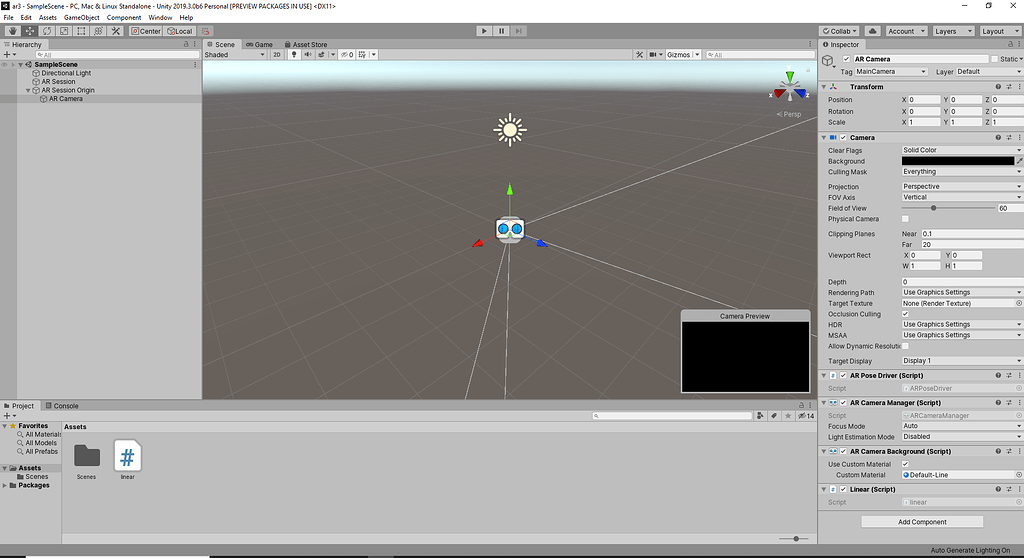 Unity 2019.3 - AR Foundation camera black & no preview - Unity Engine - Unity Discussions