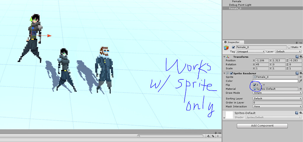 [SOLVED] Is it possible to flip a Sprite in 3D if it has a Shader applied? - Questions & Answers ...