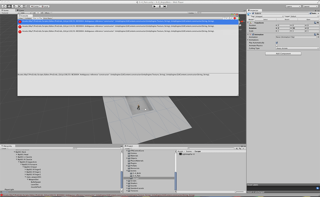 Complete noob - Angry Bots Asset Errors - Questions & Answers - Unity ...