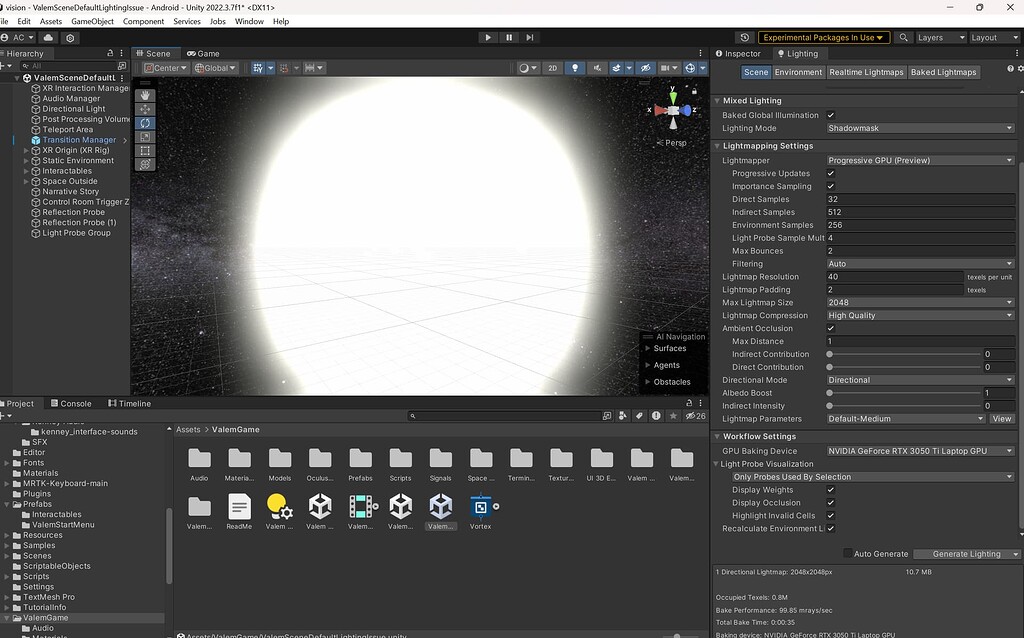 Baking lights creates giant glowing orb - Questions & Answers - Unity ...