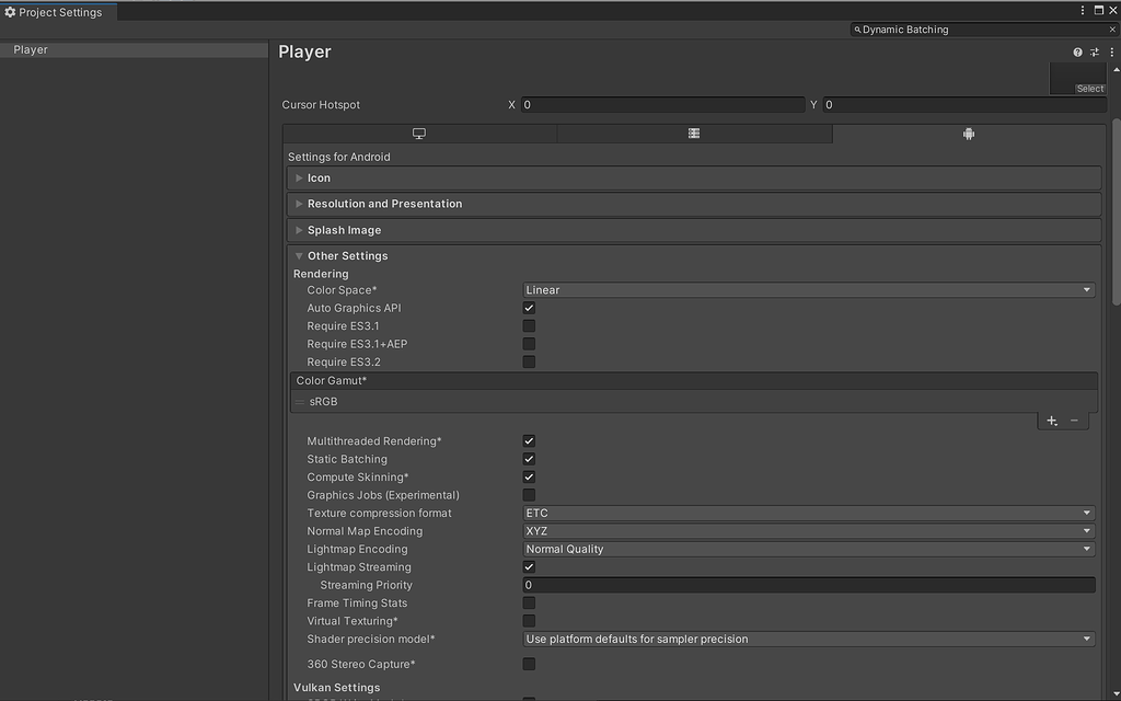 Dynamic Batching settings - Unity Engine - Unity Discussions