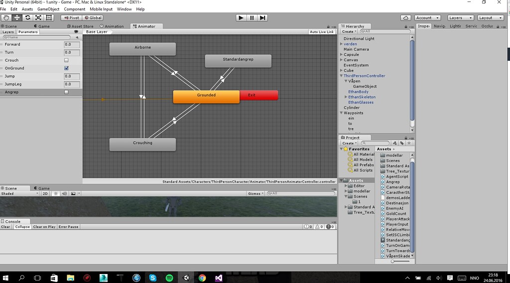 Cant change bool parameter in animator in a script - Questions & Answers - Unity Discussions