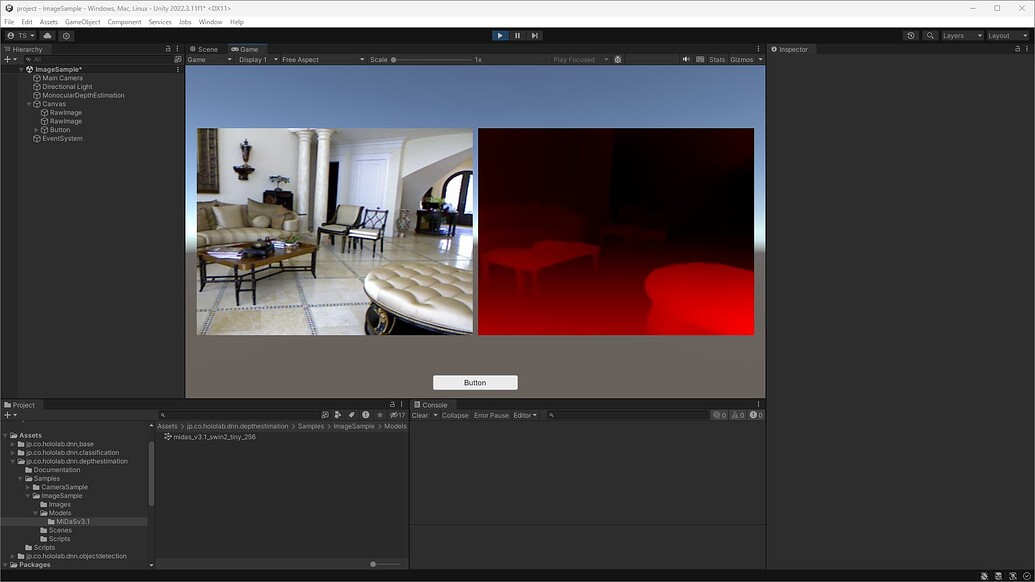 Introduction of Image Recognition Packages Project that based on Sentis - Unity Engine - Unity ...