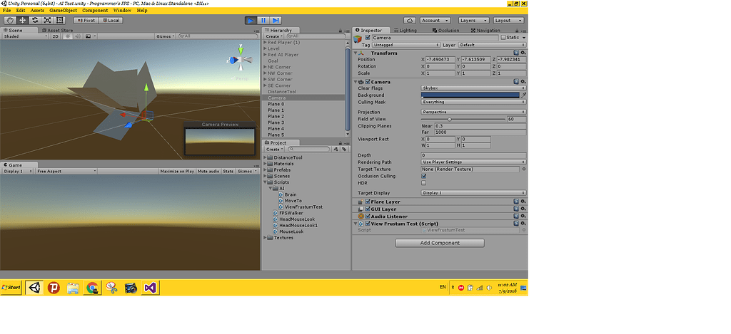 Calculatefrustumplanes Not Working Questions And Answers Unity
