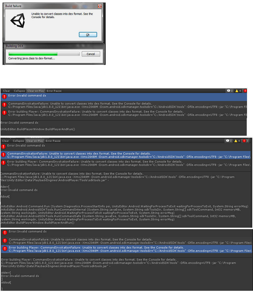 unable to convert to dex format - Questions & Answers - Unity Discussions