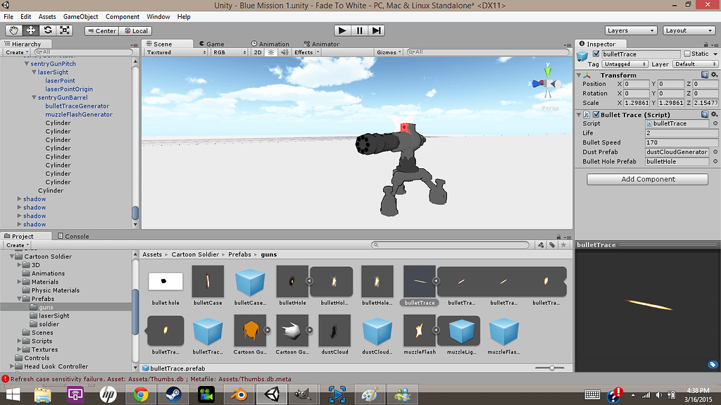 Make muzzle flash disappear when not firing? - Unity Engine - Unity ...