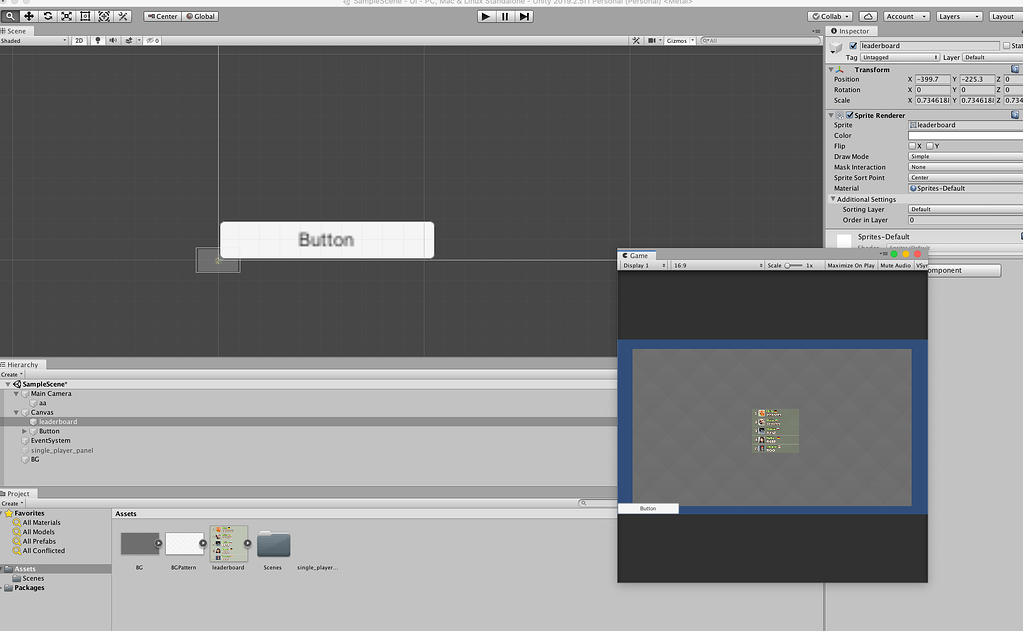 Basic UI set up with canvas - Questions & Answers - Unity Discussions