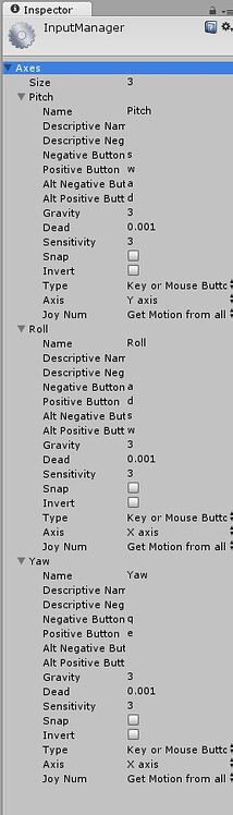 How would I setup the input for axis roll, pitch, and yaw? - Questions & Answers - Unity Discussions