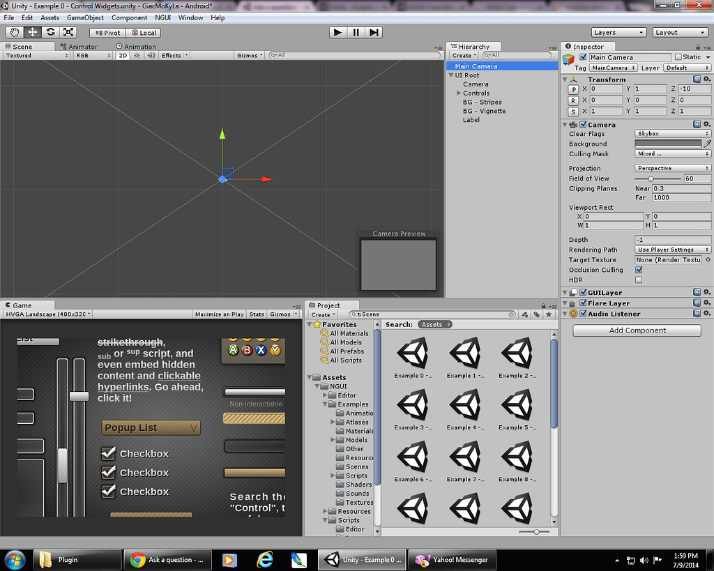 Why Scene view don't show anything but game view is ok with NGUI ? - Questions & Answers - Unity ...