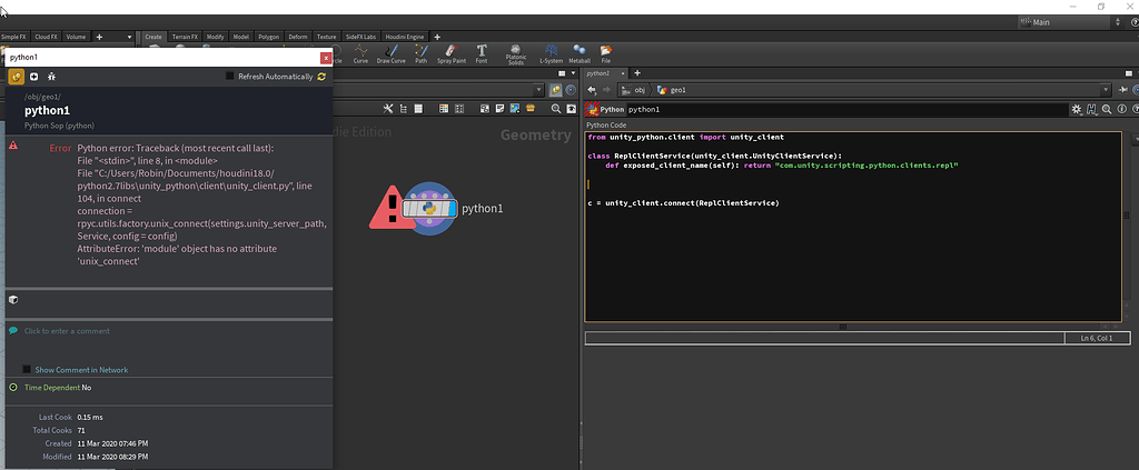 Python and Houdini - Unity Engine - Unity Discussions
