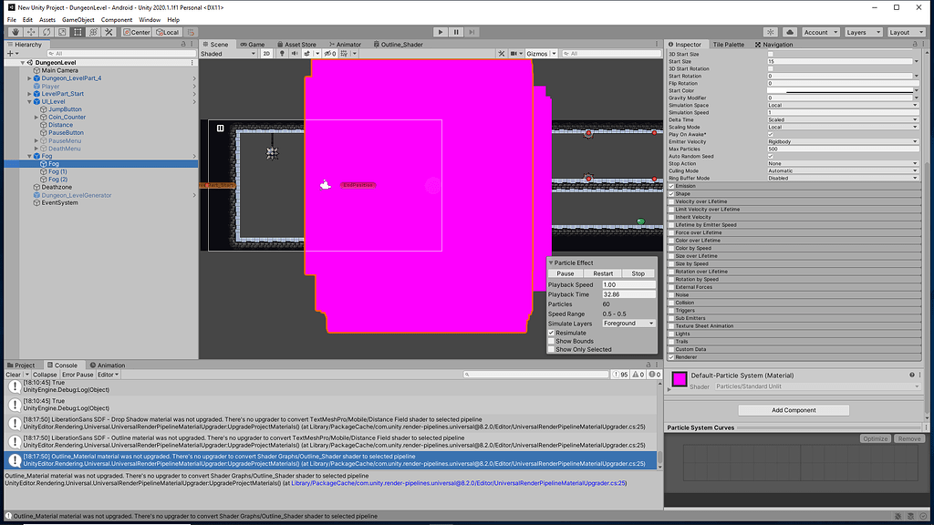 materials turn pink after changing render pipeline asset - Questions & Answers - Unity Discussions