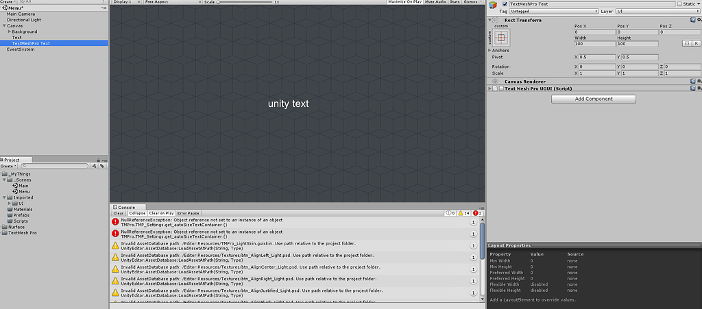 Unable To Use Textmesh Pro Assets Questions And Answers Unity Discussions