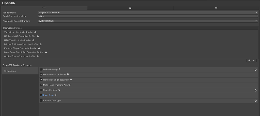 Hand Tracking Not Working With Xrit On Quest Pro Unity Engine Unity Discussions