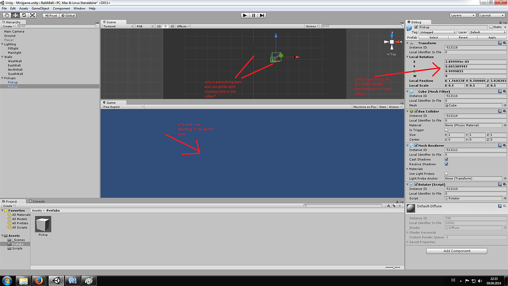 Tutorial Roll-A-Ball Problems - Unity Engine - Unity Discussions
