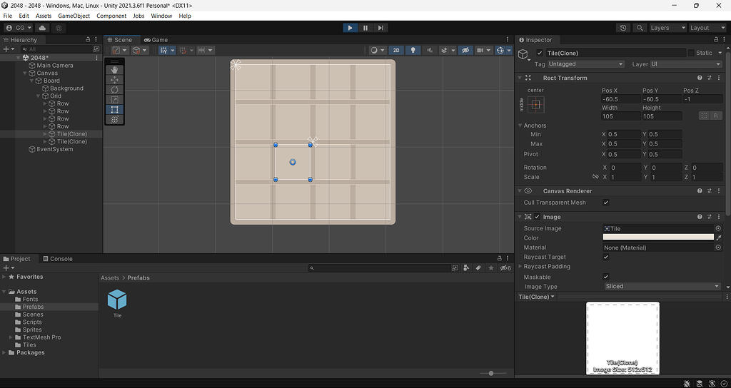 Tile Displaying Issue In 2048 Game Questions And Answers Unity Discussions