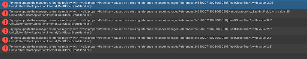 Issues with SerializeReference errors - Unity Engine - Unity Discussions Issues with SerializeReference errors - Unity Engine - Unity Discussions