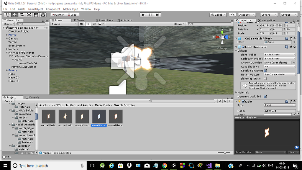 Muzzle Flash Prefab - Questions & Answers - Unity Discussions
