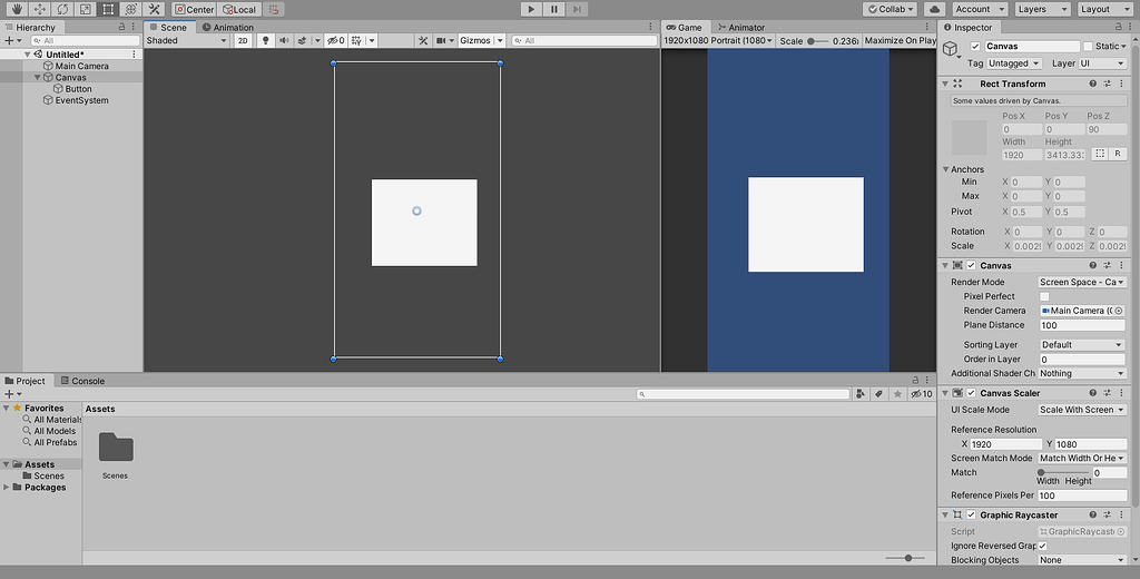 Unity Canvas Anchor Can't See - Questions & Answers - Unity Discussions