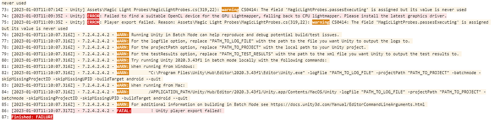 Android Cloud Build Fails On 2020343f1 Unity Services Unity Discussions