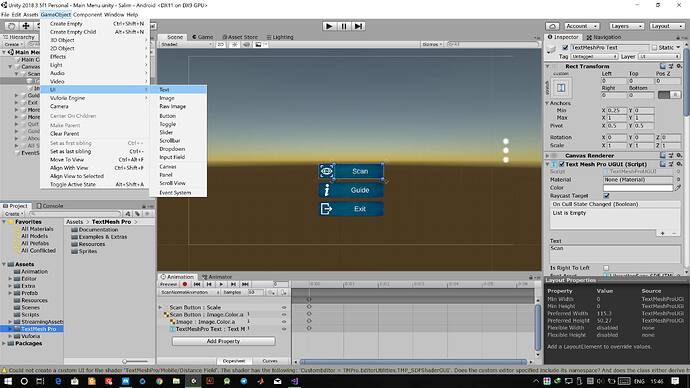 TextMesh Pro is missing from create gameobject - Questions & Answers - Unity Discussions