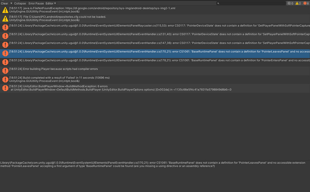 Error when building apk - Unity Engine - Unity Discussions