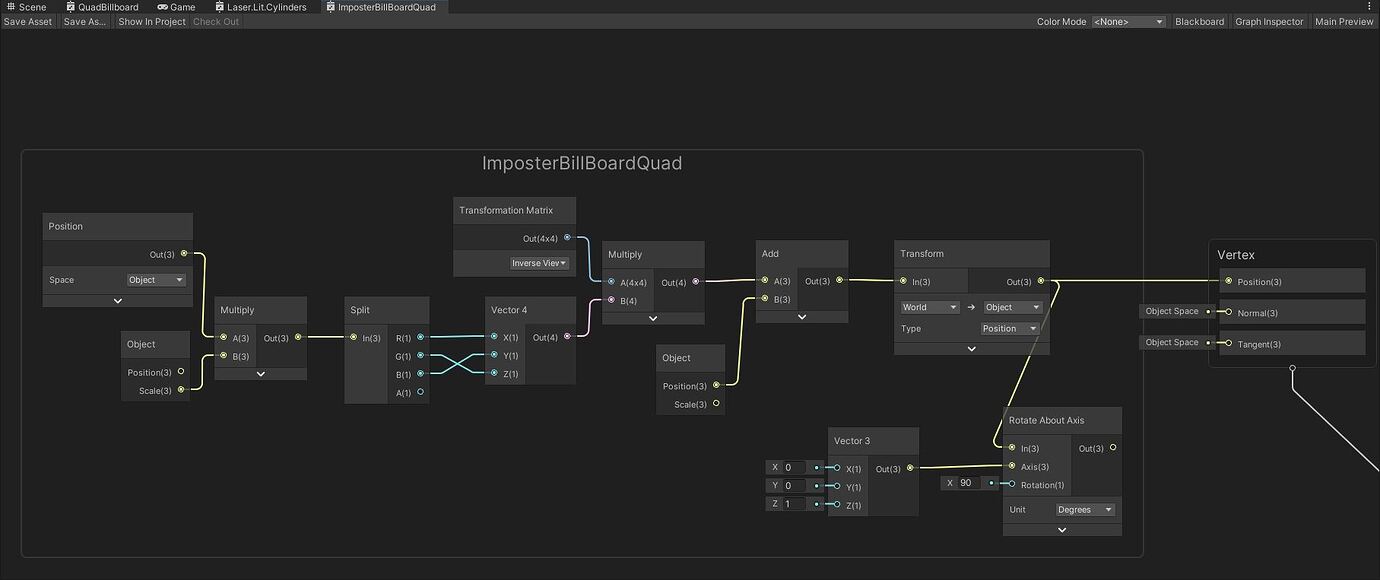 Shader Graph restricted Billboard to one axis - Questions & Answers - Unity Discussions