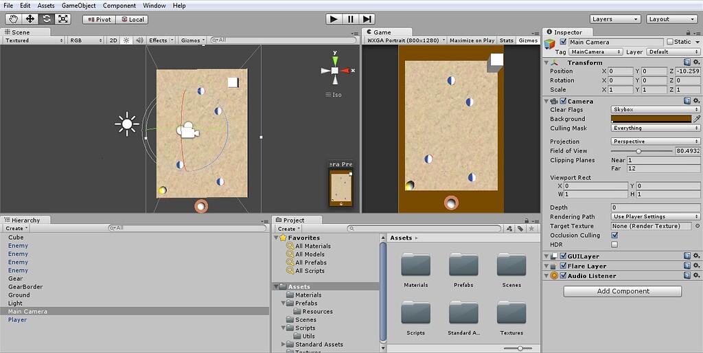 Objects Are Distorted With Perspective Camera Questions And Answers Unity Discussions