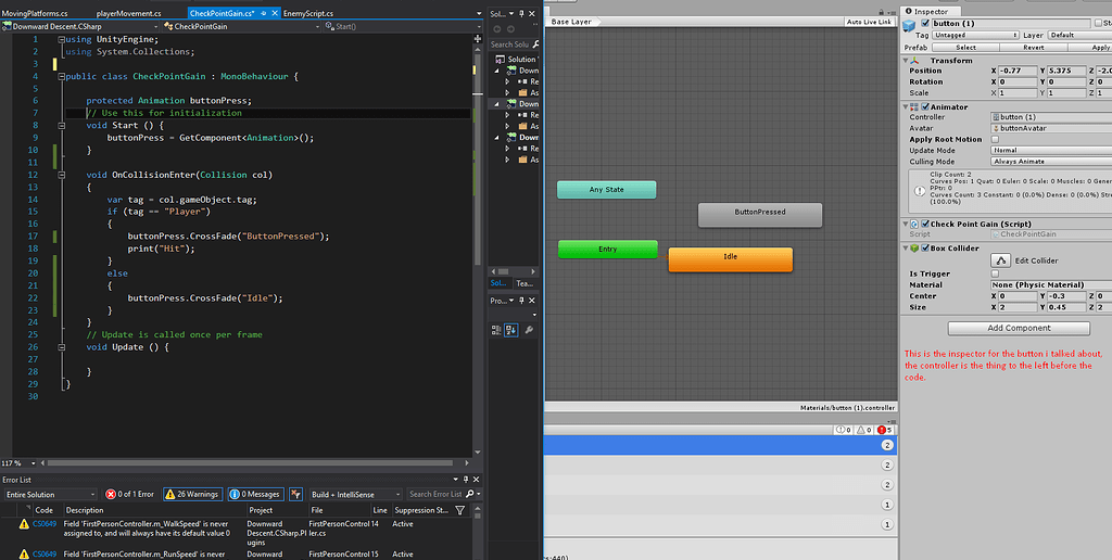 Animation On Collision Questions And Answers Unity Discussions