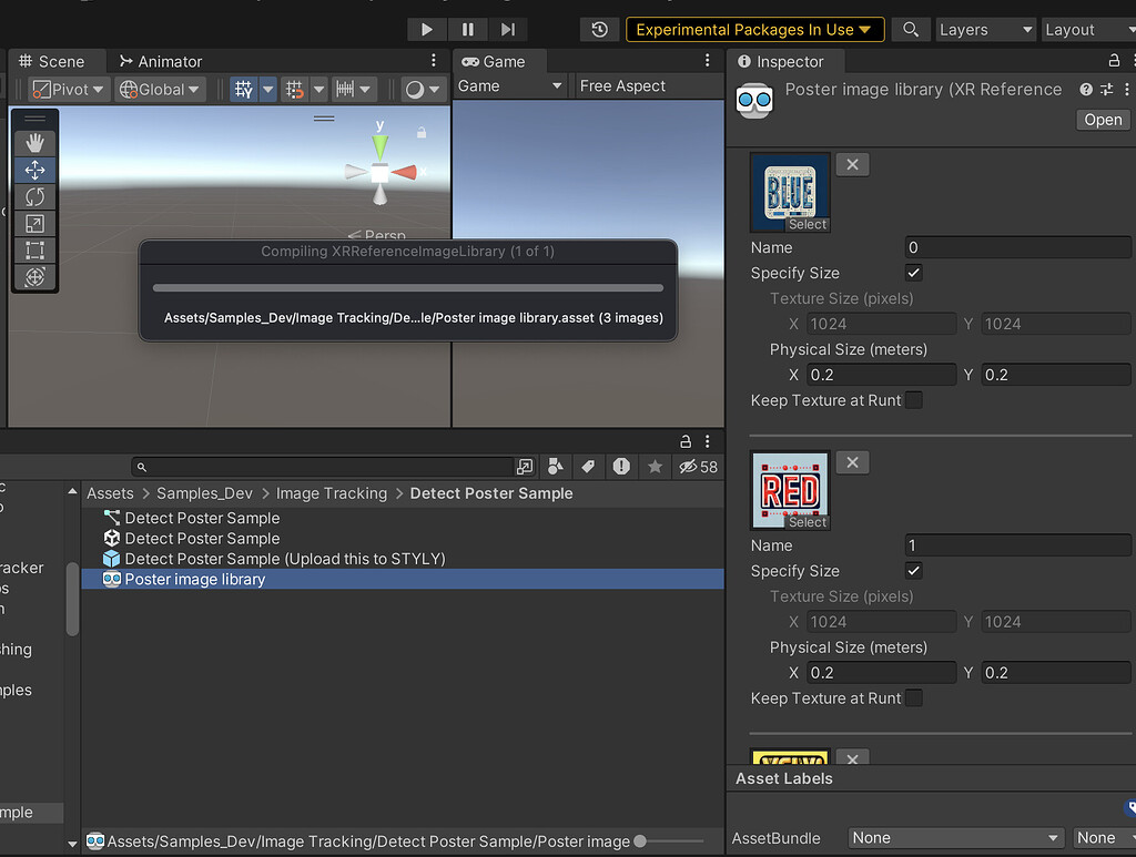 Compiling XRReferenceImageLibrary message never closes - Unity Engine - Unity Discussions