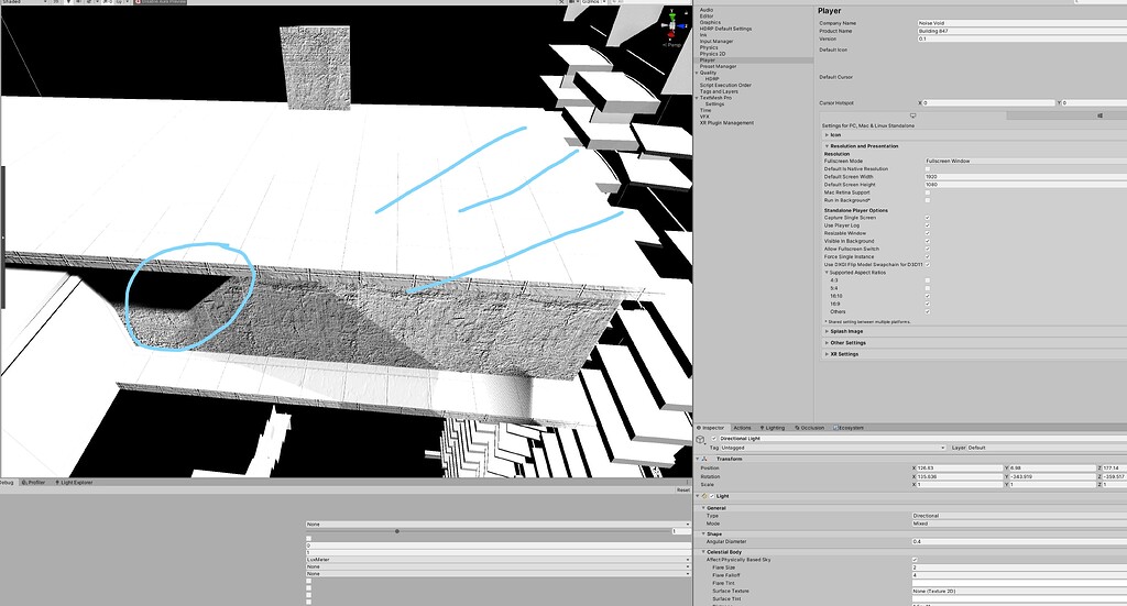 Directional light bleeds into closed corridor HDRP - Unity Engine - Unity Discussions