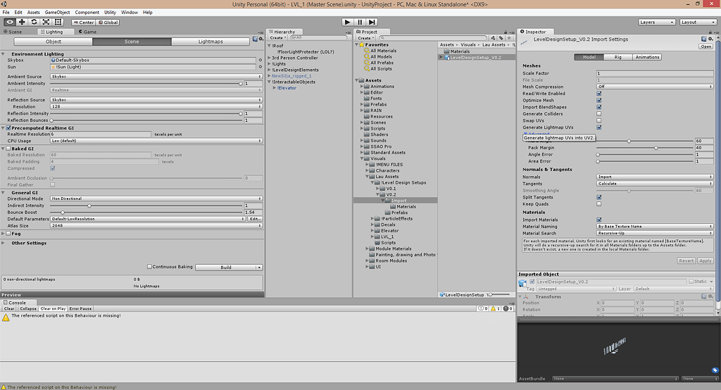 Unity 5 lighting issue with modular elements - Questions & Answers - Unity Discussions