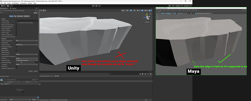 Unity Smoothing Geometry Edges Randomly Unity Engine Unity Discussions 7939