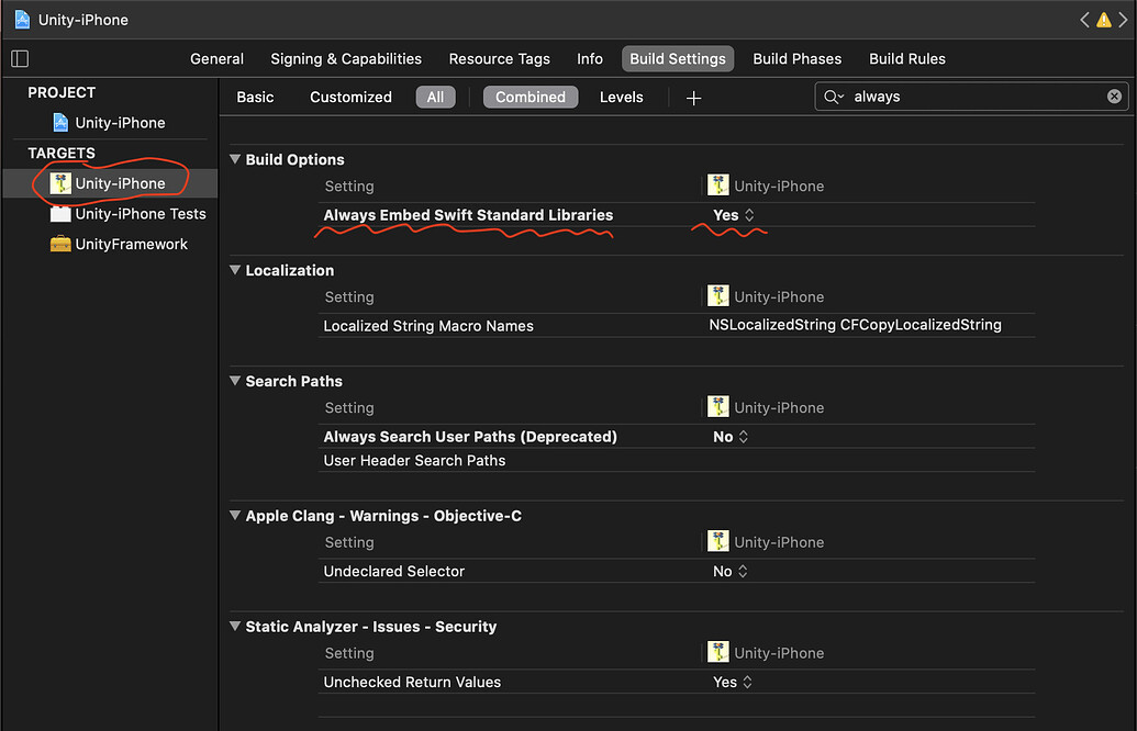 2019.3 - validation on upload to store gives "UnityFramework.framework contains disallowed file ...