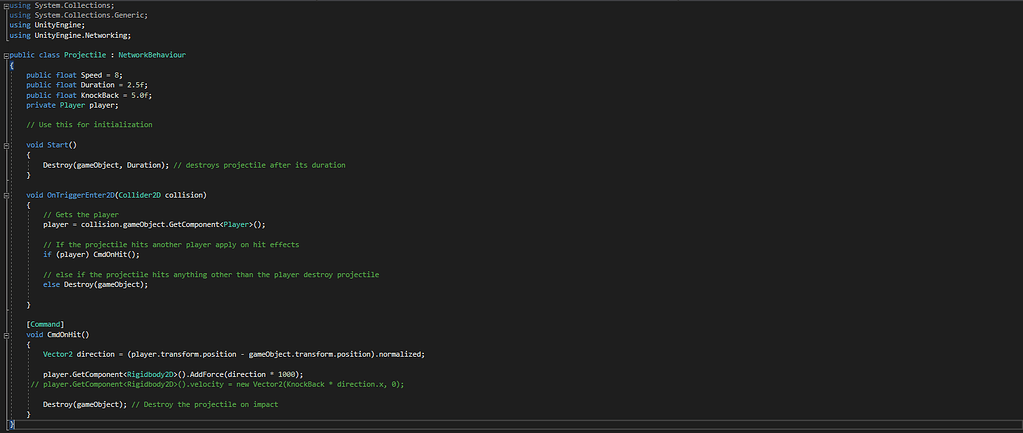 Knockback in Networking - Questions & Answers - Unity Discussions