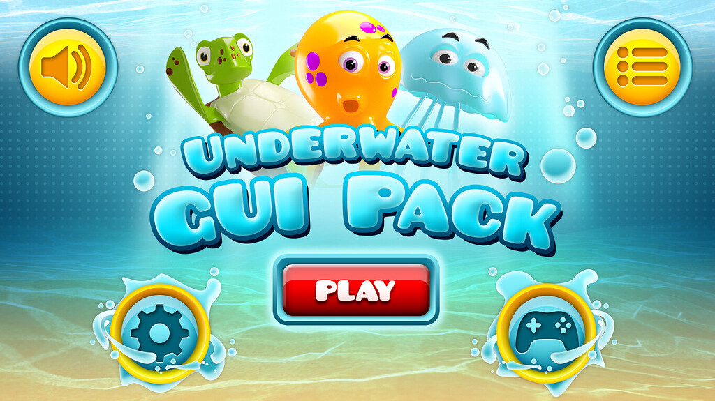 [RELEASED] Cartoon Underwater GUI Pack - Community Showcases - Unity ...