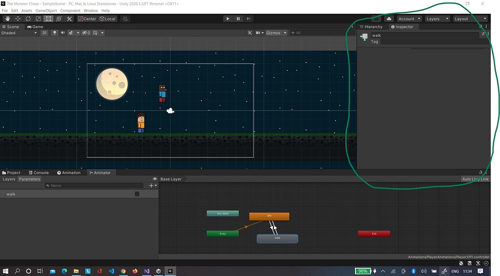 Inspector in animator is not showing. - Questions & Answers - Unity ...