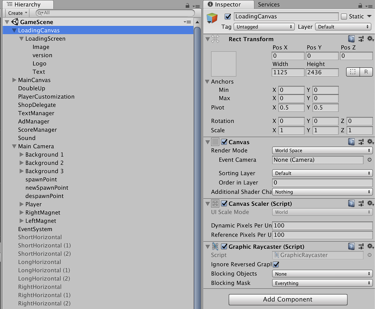 Sprites Render Before Ui When Starting Game First Time Questions And Answers Unity Discussions 9491