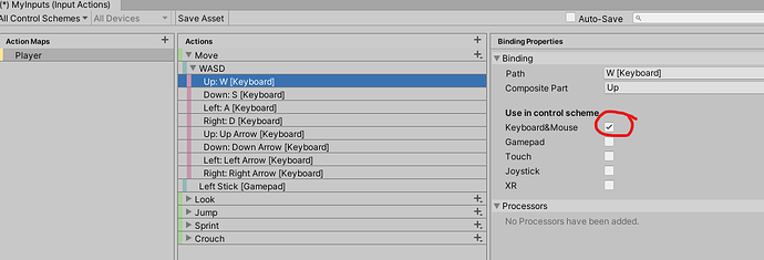 My Input Action asset doesn't work, but if I let Player Input create it it will work - Unity ...