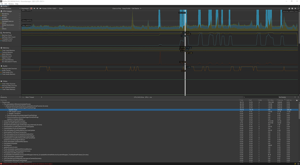 Mouse over visual element causes "Update Style" call on PanelSetttings leading to perfomance ...
