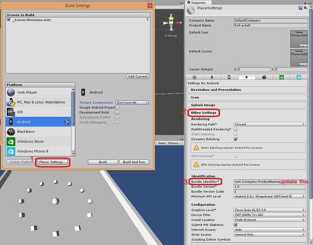 Android: Bundle identifier has not been setup. - Questions & Answers - Unity Discussions