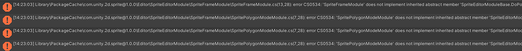 Unity Compiler Errors with 2d Packages - Unity Engine - Unity Discussions Unity Compiler Errors with 2d Packages - Unity Engine - Unity Discussions