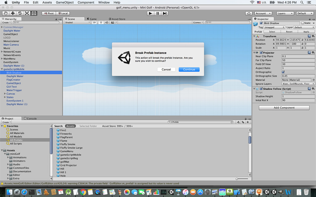 Break Prefab Instance - Getting Started - Unity Discussions