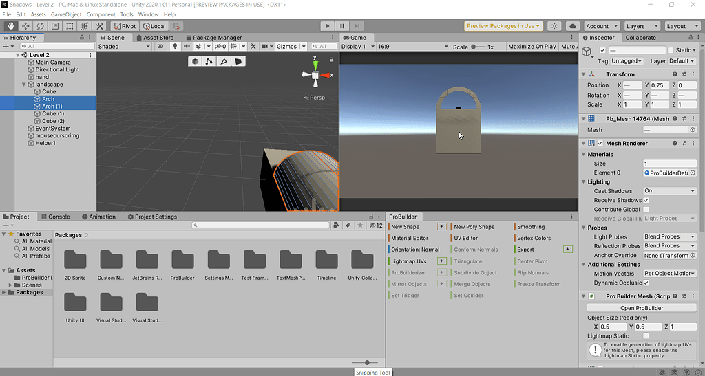 Probuilder problems - Questions & Answers - Unity Discussions