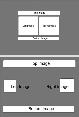 UI - How do I set the anchors to align left and right images when ...