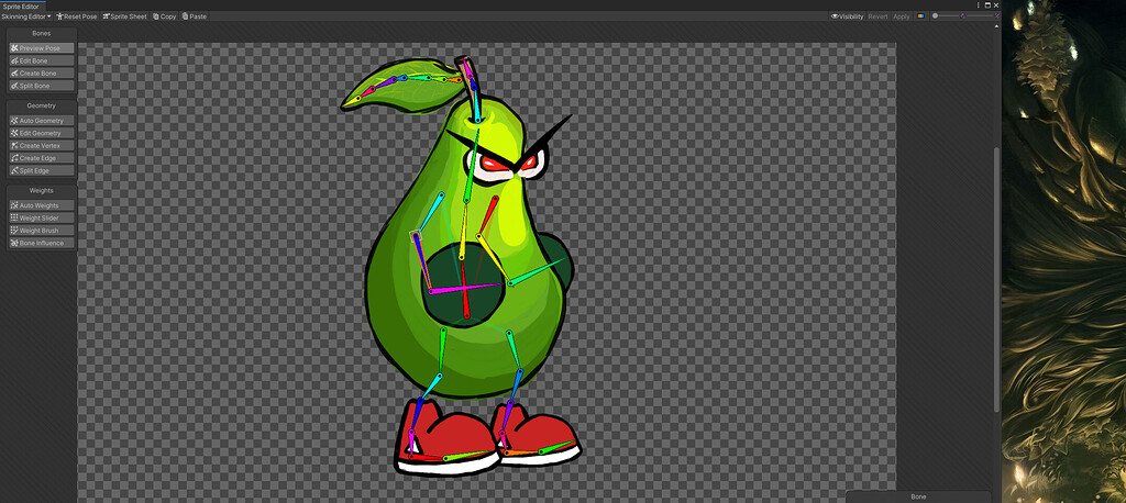 Some bones (just some of them) of 2D Skeletal character are not shown in the scene - Unity ...