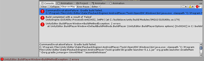 How to fix CommandInvokationFailure: Gradle build failed ? - Questions & Answers - Unity Discussions