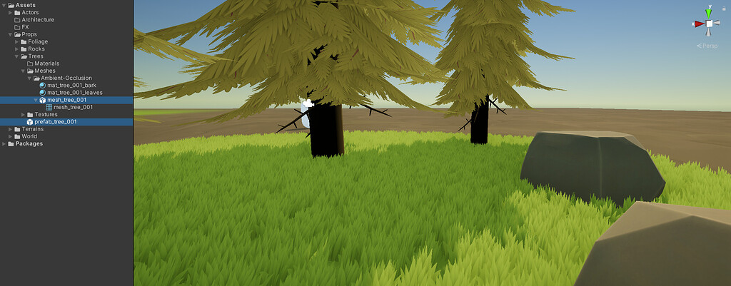 Issues With Darkness With Soft Occlusion Bark Shader Unity Engine Unity Discussions 2565