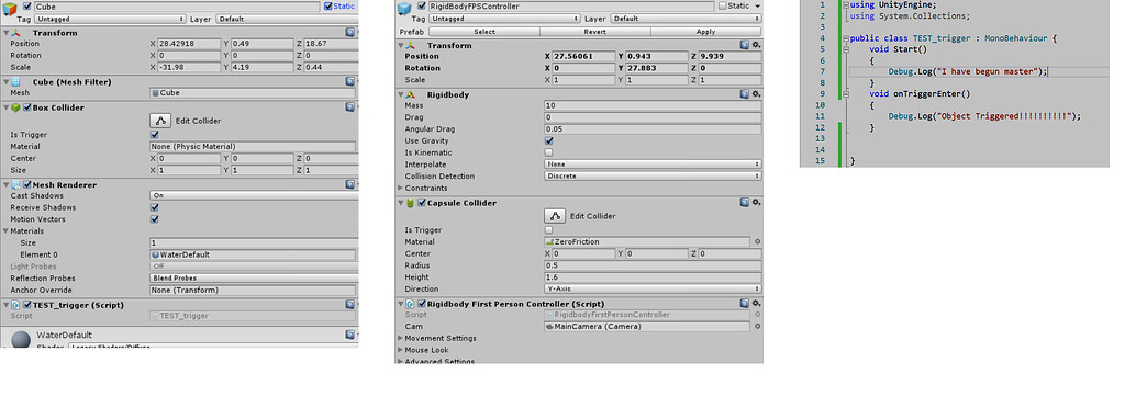 What's wrong with my trigger set-up? - Questions & Answers - Unity Discussions