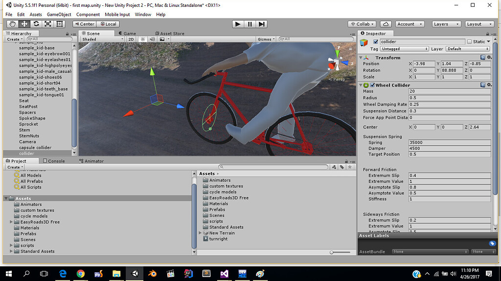 Can't adjust the wheel collider. - Unity Engine - Unity Discussions